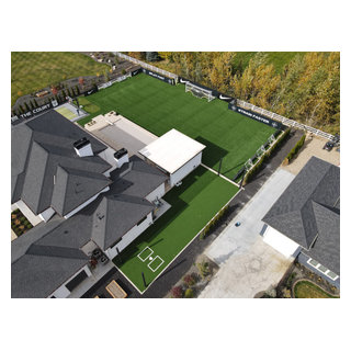 Backyard Soccer Field, Batting Cage and putting green - Exterior ...