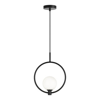 Averley 1 Light Pendant, Black - Contemporary - Pendant Lighting - by ...