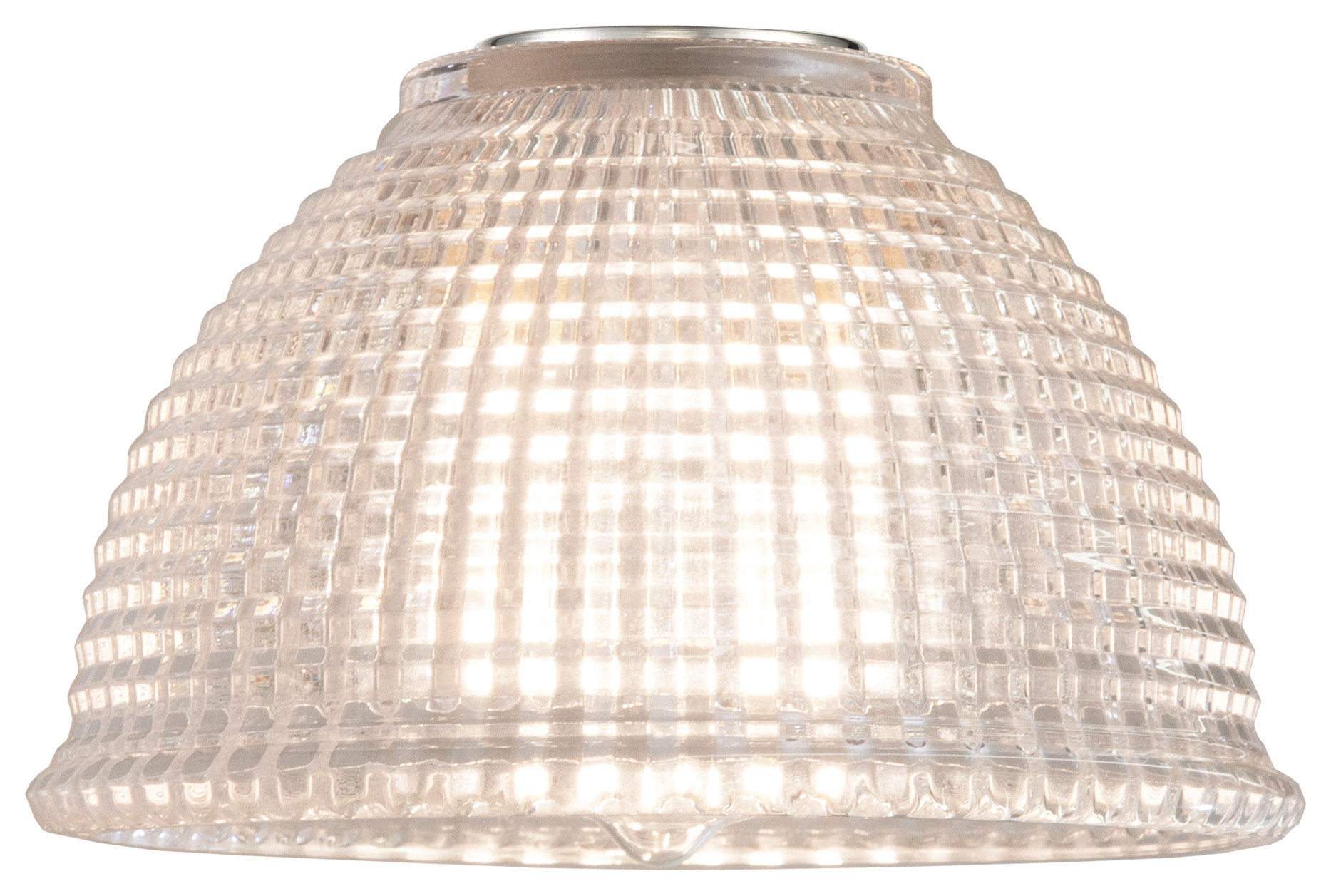 Edison Arietta 8" Semi-Flush Mount, Polished Chrome, Clear Shade ...