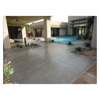 Concrete Finish Pool Deck - Modern - Los Angeles - by IHC CONSTRUCTION ...