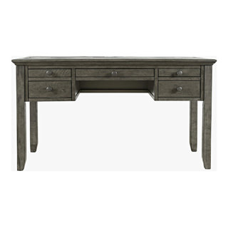 Rustic Shores Coastal Style Distressed Acacia USB Charging Desk - Stone ...