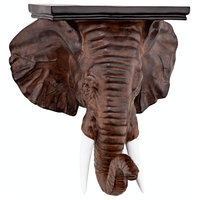 Elephant Wall Shelf Sconce - Contemporary - Wall Sconces - by Design ...