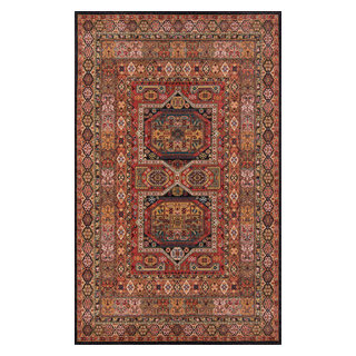 Persian Hand-Serged Rug, Black, 5'x8' - Mediterranean - Area Rugs - by ...