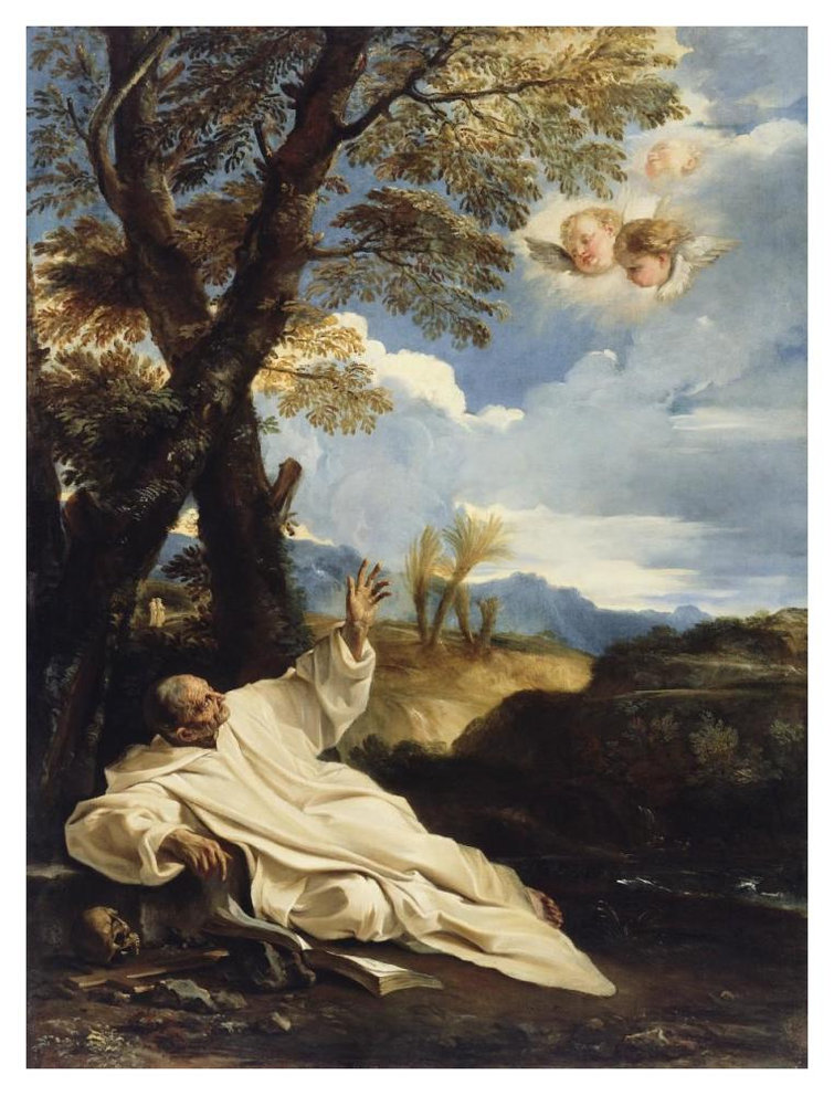 "The Vision of Saint Bruno" Digital Paper Print by Pier Francesco Mola ...