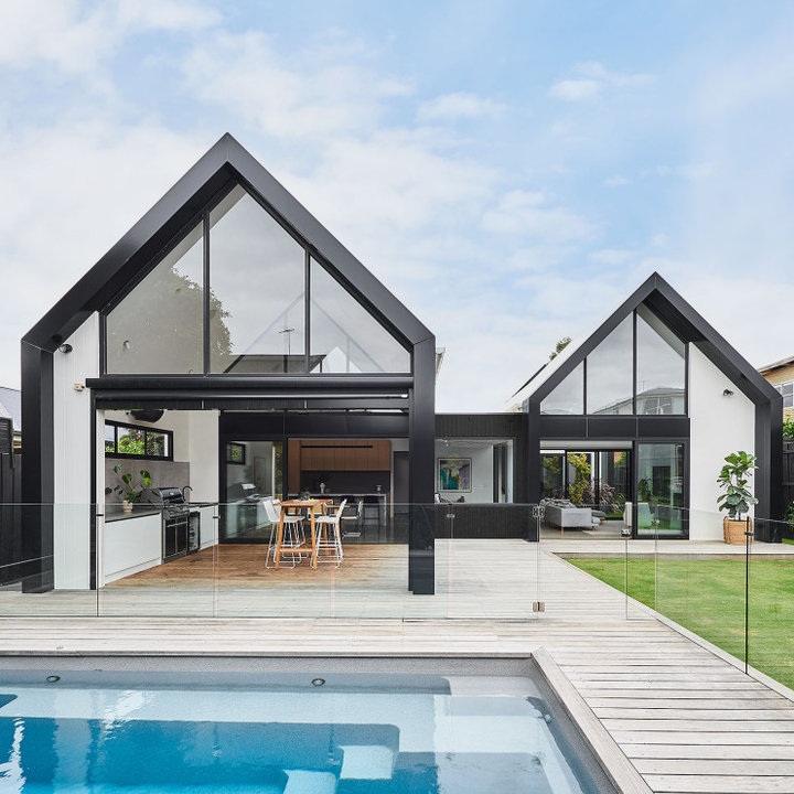 75 Beautiful Exterior with a Gable Roof Ideas & Designs - May 2025 ...