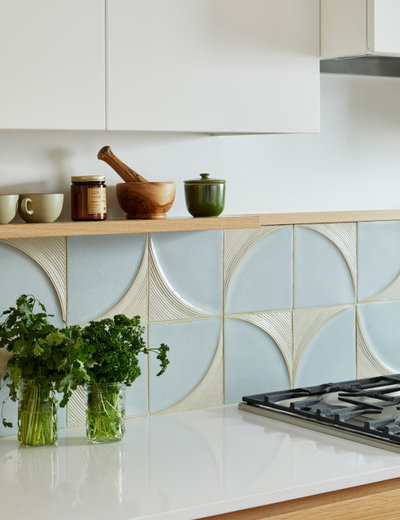 Before and After: 6 Kitchens With Geometric Backsplashes