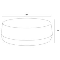 Creed Coffee Table Large Antique Gold - Contemporary - Coffee Tables ...