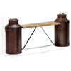 vidaXL Bench Entryway Bench Hall Bench Solid Mango Wood Milk Bottle ...