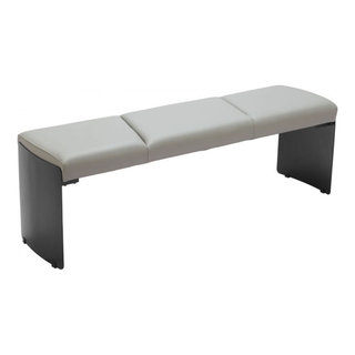 Mur Bench, Gray - Industrial - Upholstered Benches - by First of a Kind ...