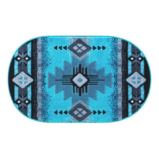 Mohave Collection Traditional Southwestern Style Area Rug, 3' X 5 ...