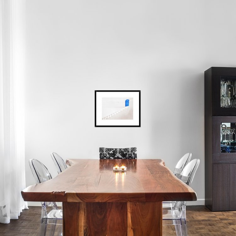 "The Blue Gate" Artwork, 22"x17.2" - Contemporary - Prints And Posters ...