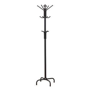 Coaster Collier 12-hook Traditional Metal Coat Rack in Black ...