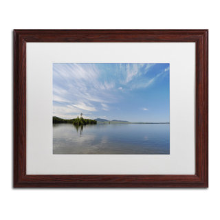 Nicole Dietz 'Moosehead Lake' Matted Framed Art, 20"x16" - Traditional ...