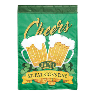 Flag Dbapp, Cheers St Pat'S Day Polyester, Garden - Traditional - Flags ...