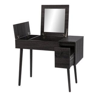 Multifunctional Vanity Table, Flip Up Mirror & Hidden Storage ...