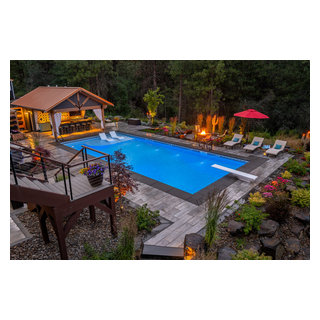 Pinewood Paradise - Craftsman - Pool - Seattle - by Alderwood Landscape ...