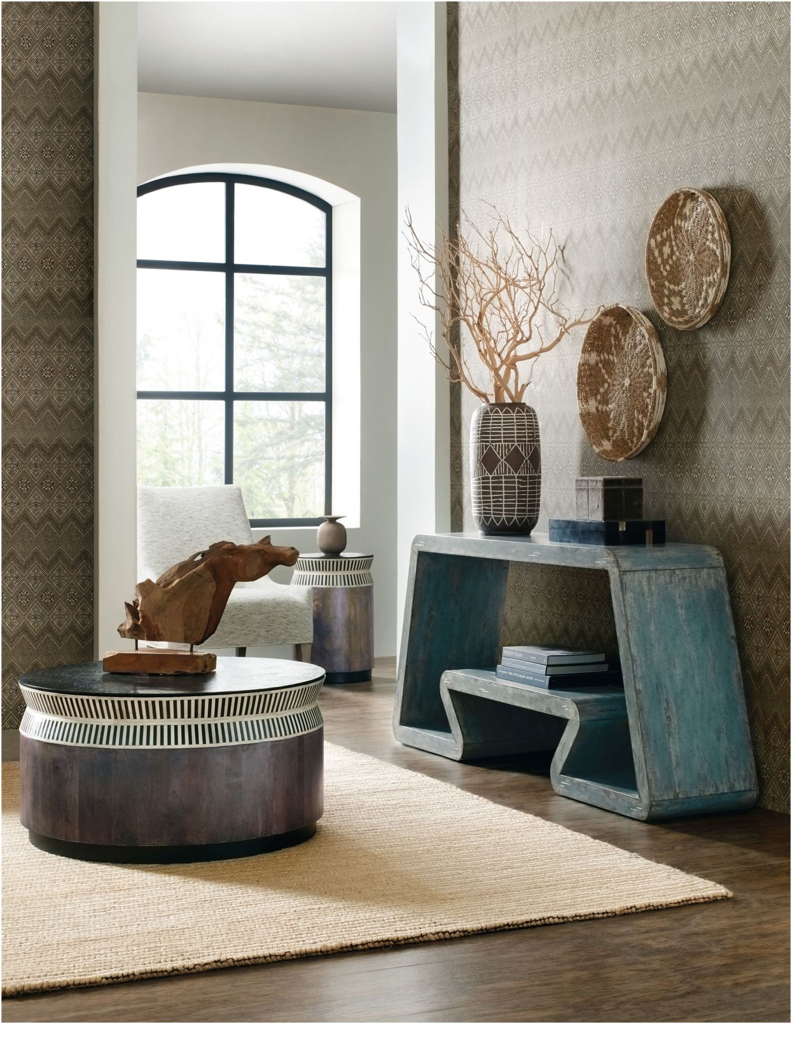 Hooker Furniture 7228-85073-45 Inside Track 16"W Wood Top Maple ...