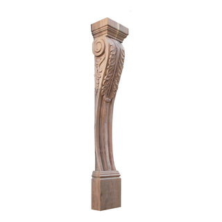 Large Hand Carved Acanthus Corbel, Walnut - Traditional - Corbels - by ...