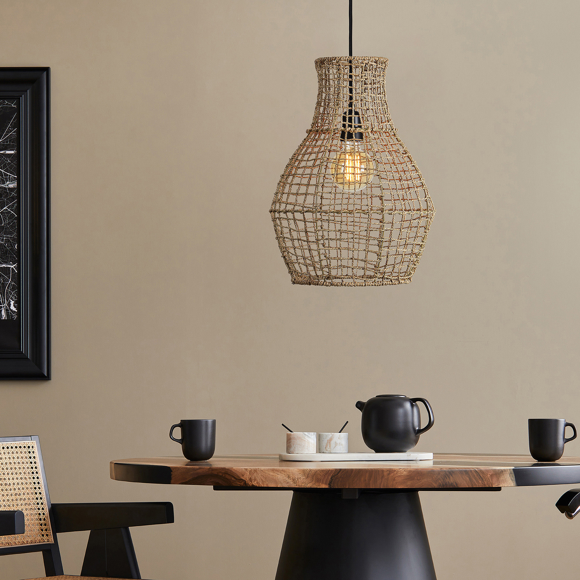 Ren Wil LPC4426 Nahanni 14"W Cage Pendant - Tropical - Pendant Lighting ...