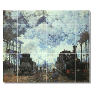 Claude Monet Country Painting Ceramic Tile Mural #79, 72" Wide x 60 ...