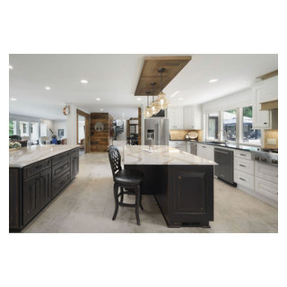 Napa Style Luxury Whole House Remodel - Beach Style - Kitchen ...