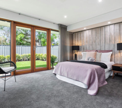 How do I hang curtains around a bulkhead?