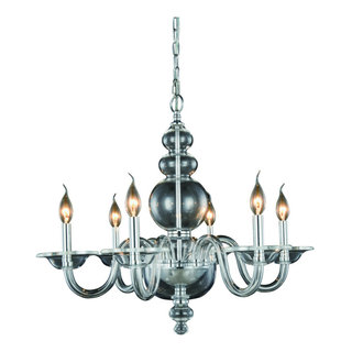 7872D27C Six Light Chandelier Champlain Chrome - Traditional ...