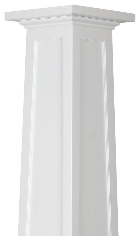 Endura-Craft Craftsman Classic, Square Tapered, Recessed Panel Column ...