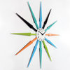 Celeste Multicolored 24" Sunburst Wall Clock - Midcentury - Wall Clocks - by Infinity ...