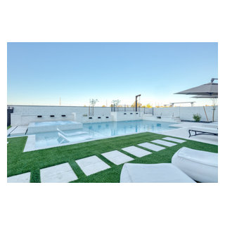 Gilbert Complete Pool and Landscape Package - Contemporary - Pool ...