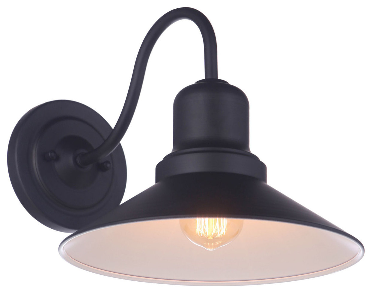 Singleton 1 Light Outdoor Wall Light, Midnight - Farmhouse - Outdoor ...