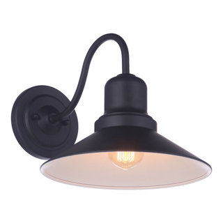 Singleton 1 Light Outdoor Wall Light, Midnight - Farmhouse - Outdoor ...