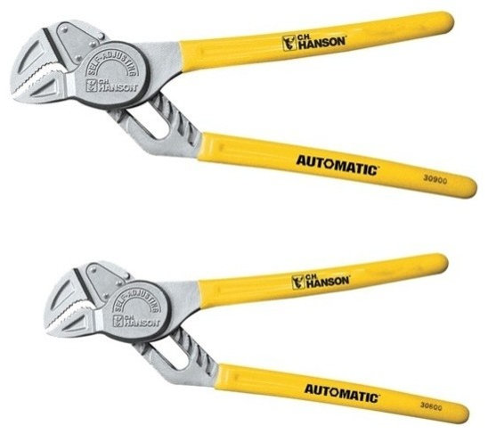 Auto Grip Groove Pliers Set, 2 Pieces - Contemporary - Hand Tools And ...