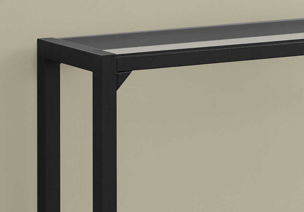 Accent Table, Narrow, Metal, Black - Contemporary - Furniture - by ...