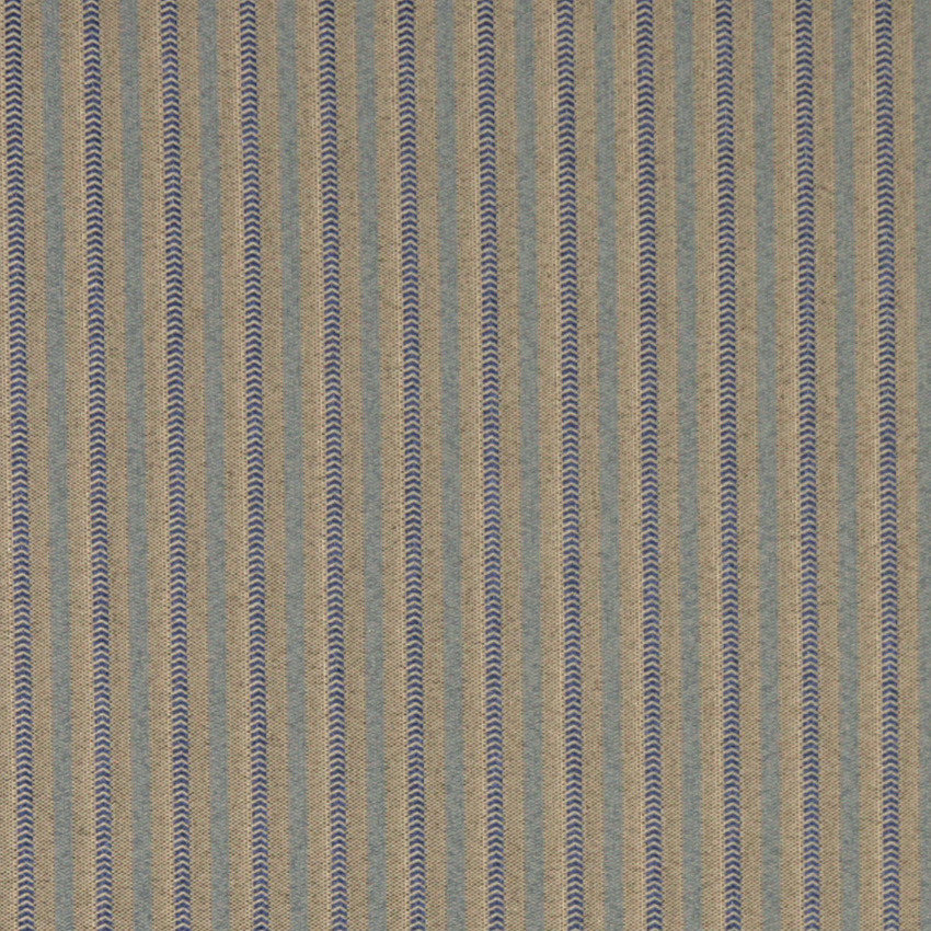 Beige And Blue Striped Heavy Duty Crypton Fabric By The Yard, By The ...