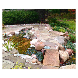 Rockford Pondless Waterfall with Flagstone Walkway - Grand Rapids - by ...