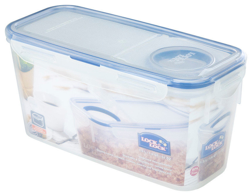 Lock&Lock Slender Container 1.5L With Flip Lid - Contemporary - Food ...