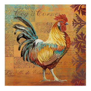Art Licensing Studio 'Colorful Coq Motif' Canvas Art, 24"x24 ...