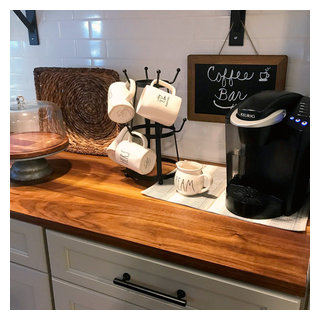 Steamed Walnut Wide Plank (Face Grain) Countertop - Farmhouse - Kitchen ...