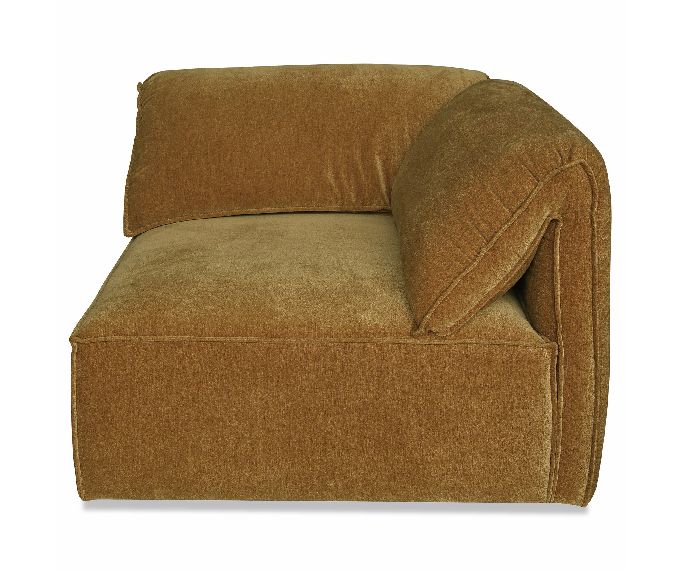 Divani Casa Gene Modern Ochre Fabric Modular Corner Sectional Seat ...