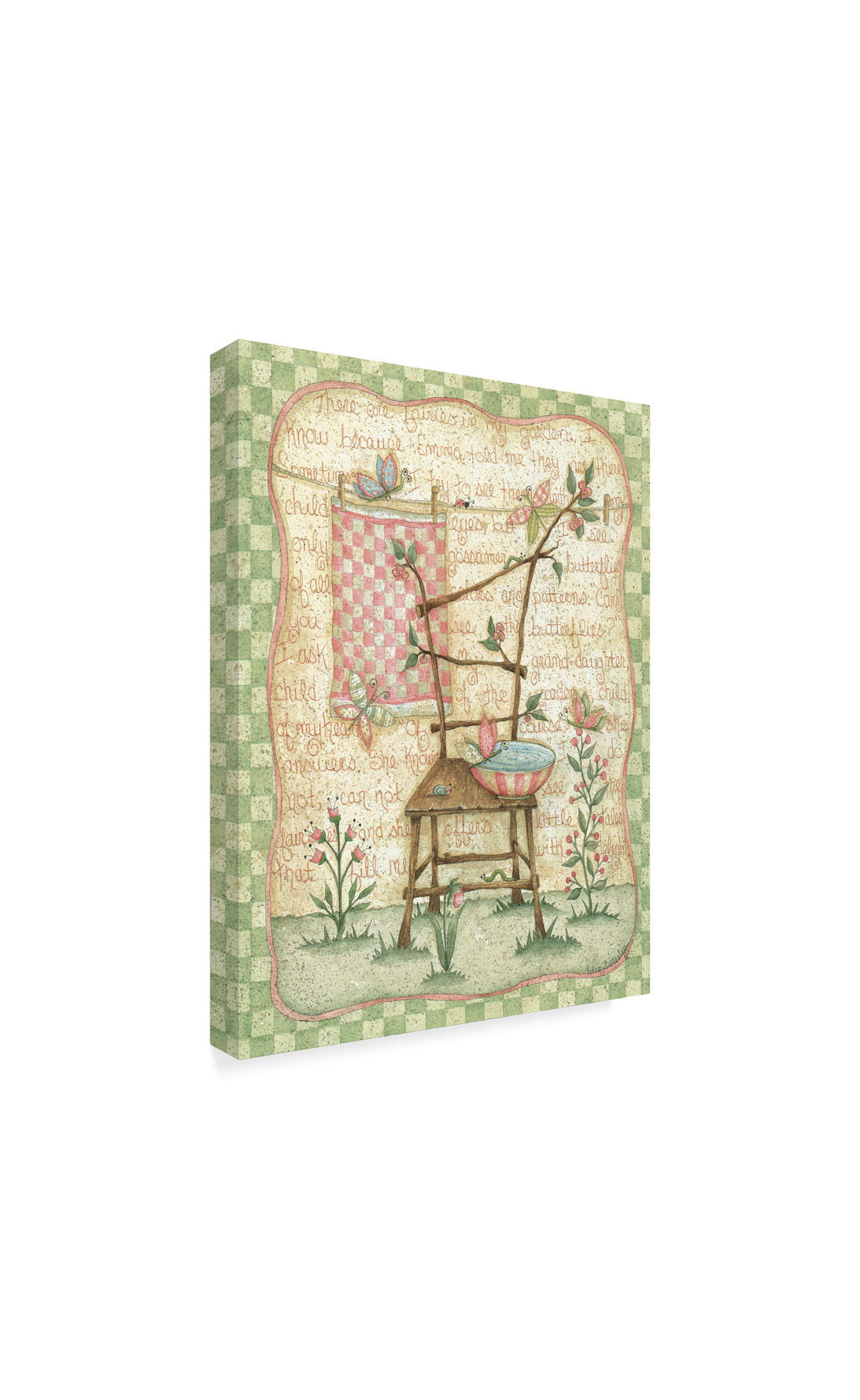 Robin Betterley 'Garden 2' Canvas Art, 24"x32" - Farmhouse - Prints And ...