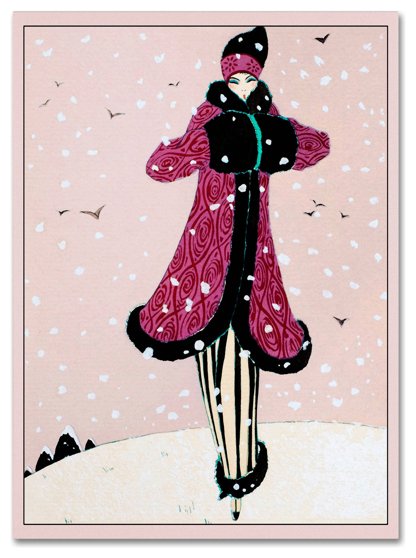 Vintage Lavoie 'Fashion Women 25' Canvas Art, 19"x14" - Midcentury ...