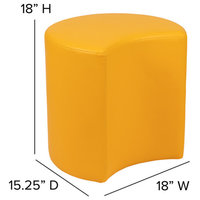 Soft Seating Moon for Classrooms and Common Spaces, 18" Seat Height ...