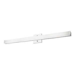 Jane 36" LED Bath Vanity Light, Chrome With White Acrylic Diffuser ...