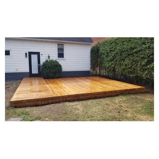350Sqft MicroPro Sienna Brown Pressure Treated Deck - Modern - Deck ...