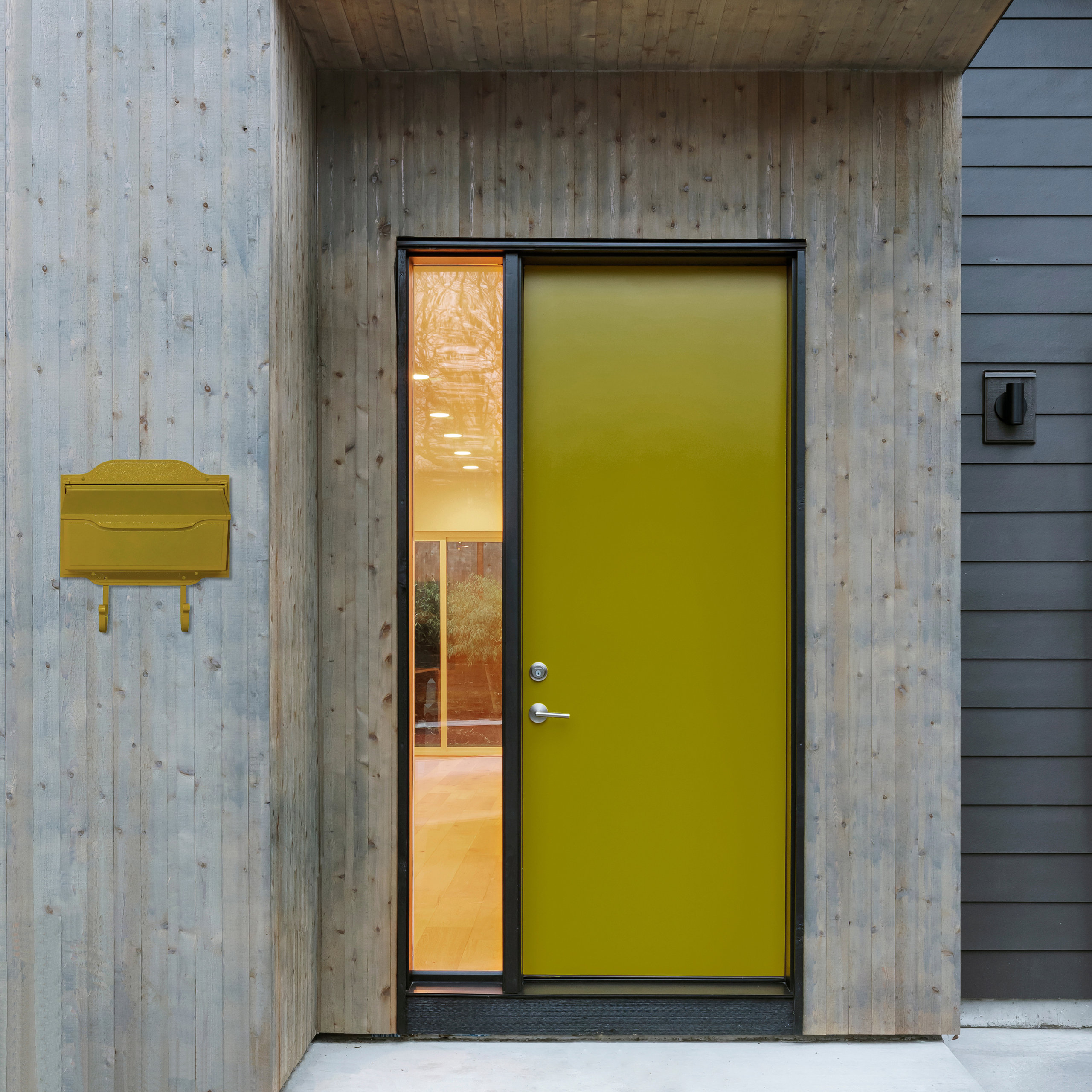Mid Modern Asbury Horizontal Mailbox, Yellow - Contemporary - Mailboxes ...