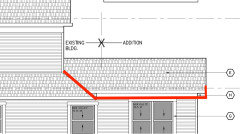 Joining two roofs with different level