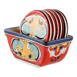 Coasters, Set of 6 - Mediterranean - Coasters - by Tierra Fina | Houzz