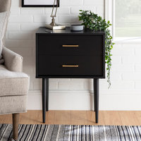 20" Olivia 2-Drawer Side Table - Midcentury - Side Tables And End Tables - by Walker Edison | Houzz