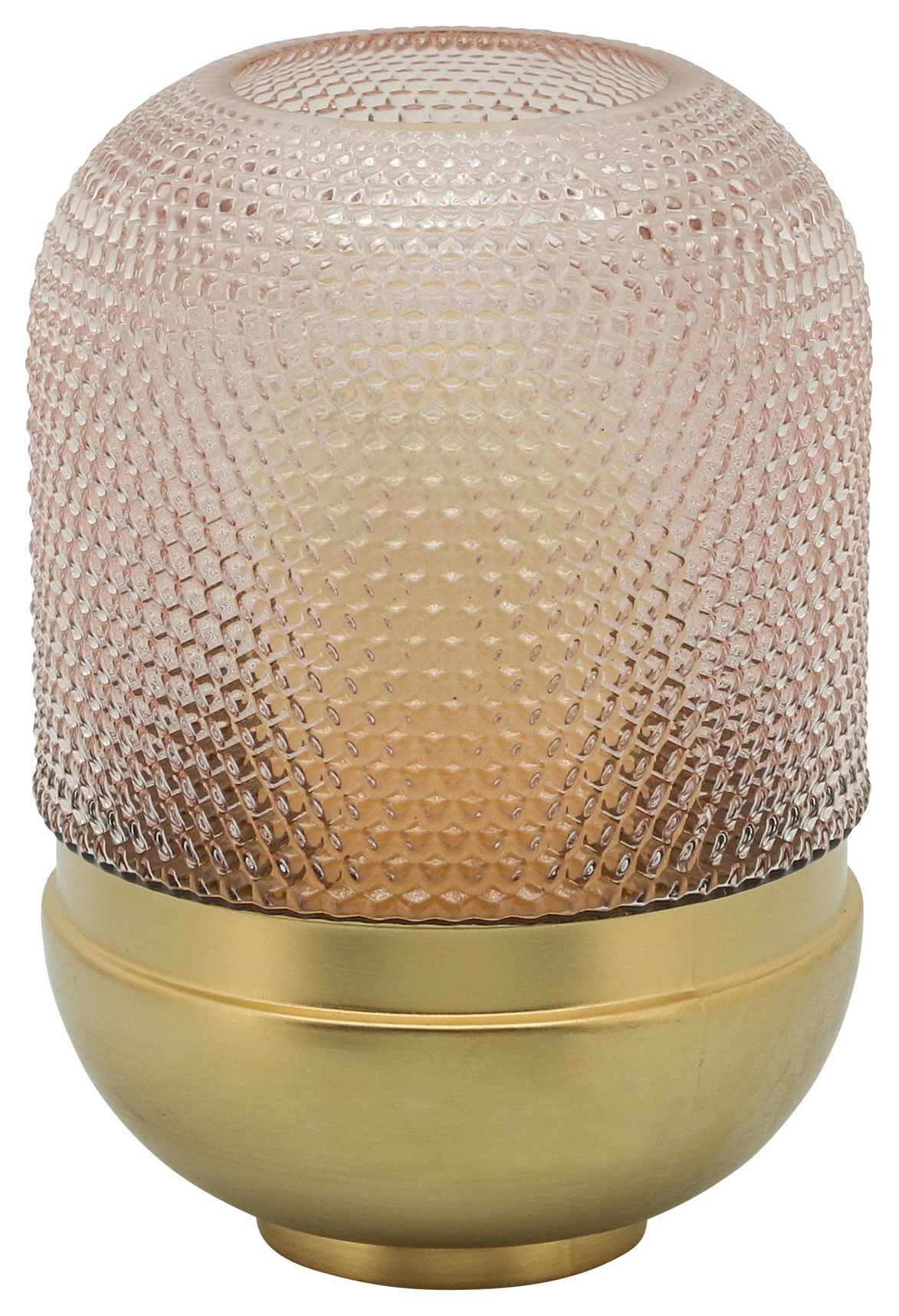Glass 11", Textured Dots, Pink/gold - Contemporary - Vases - by Beyond ...